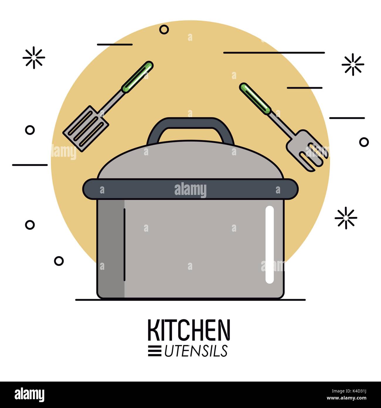 Kitchen utensils infographic Stock Vector Image & Art - Alamy