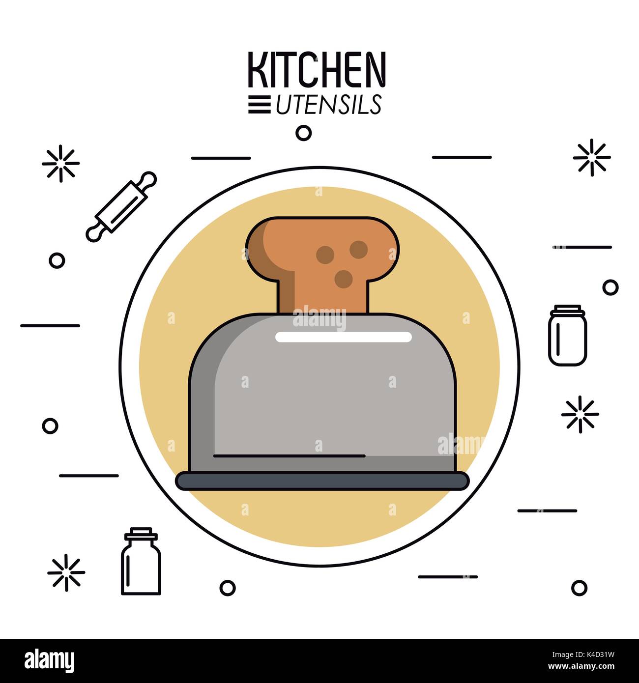 Kitchen utensils infographic Stock Vector Image & Art - Alamy