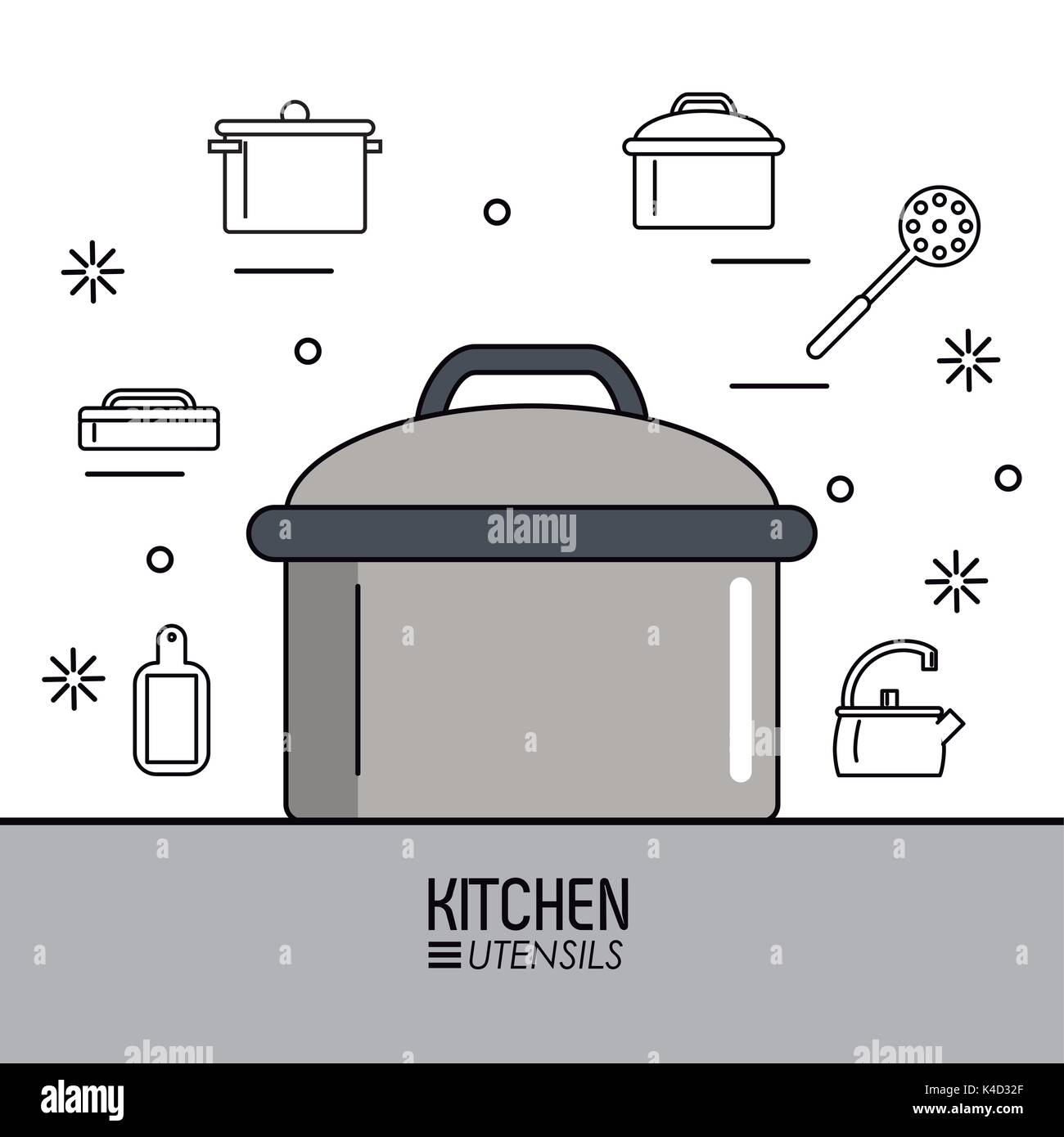 Kitchen utensils infographic Stock Vector Image & Art - Alamy
