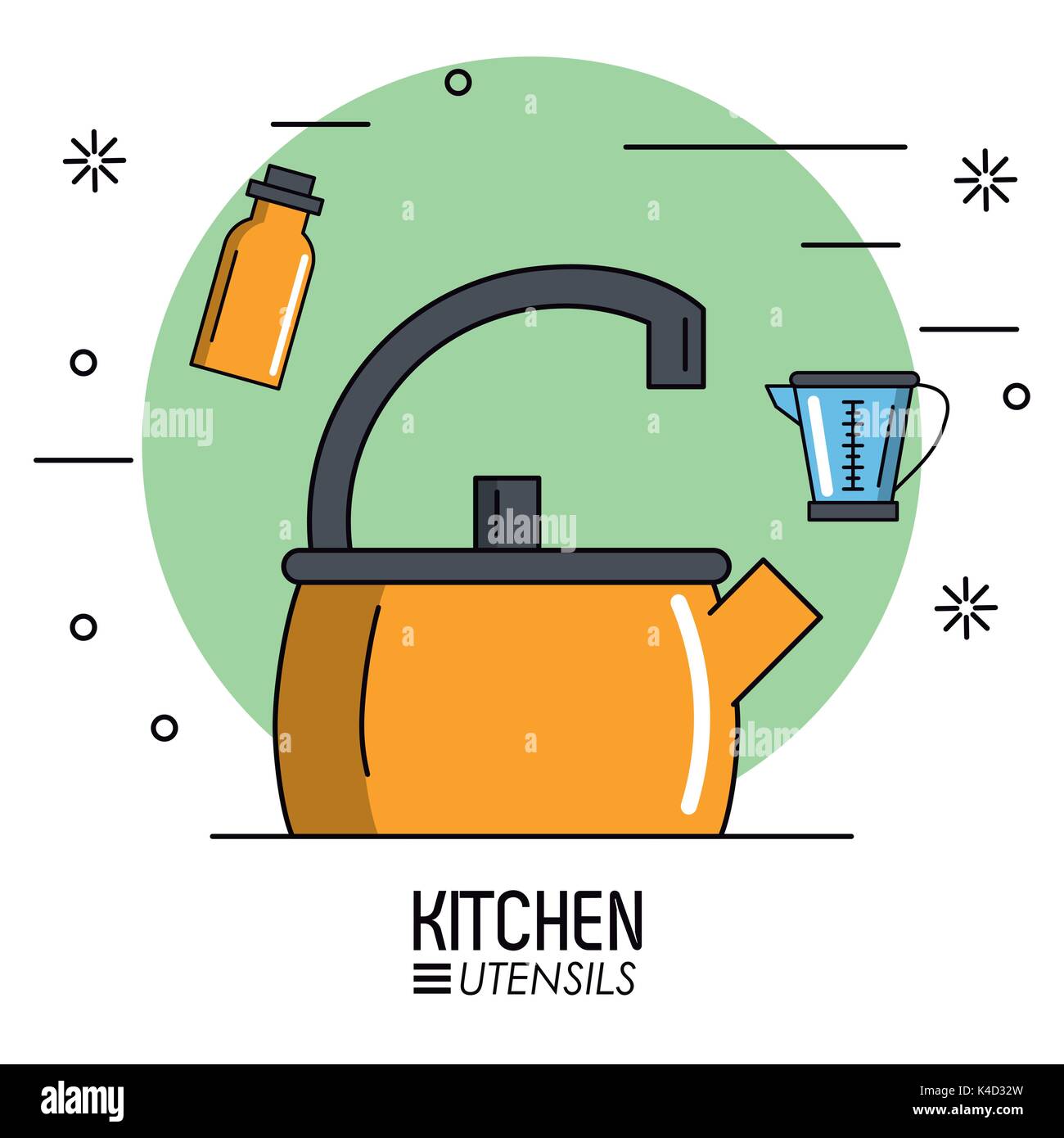 Kitchen utensils infographic Stock Vector Image & Art - Alamy