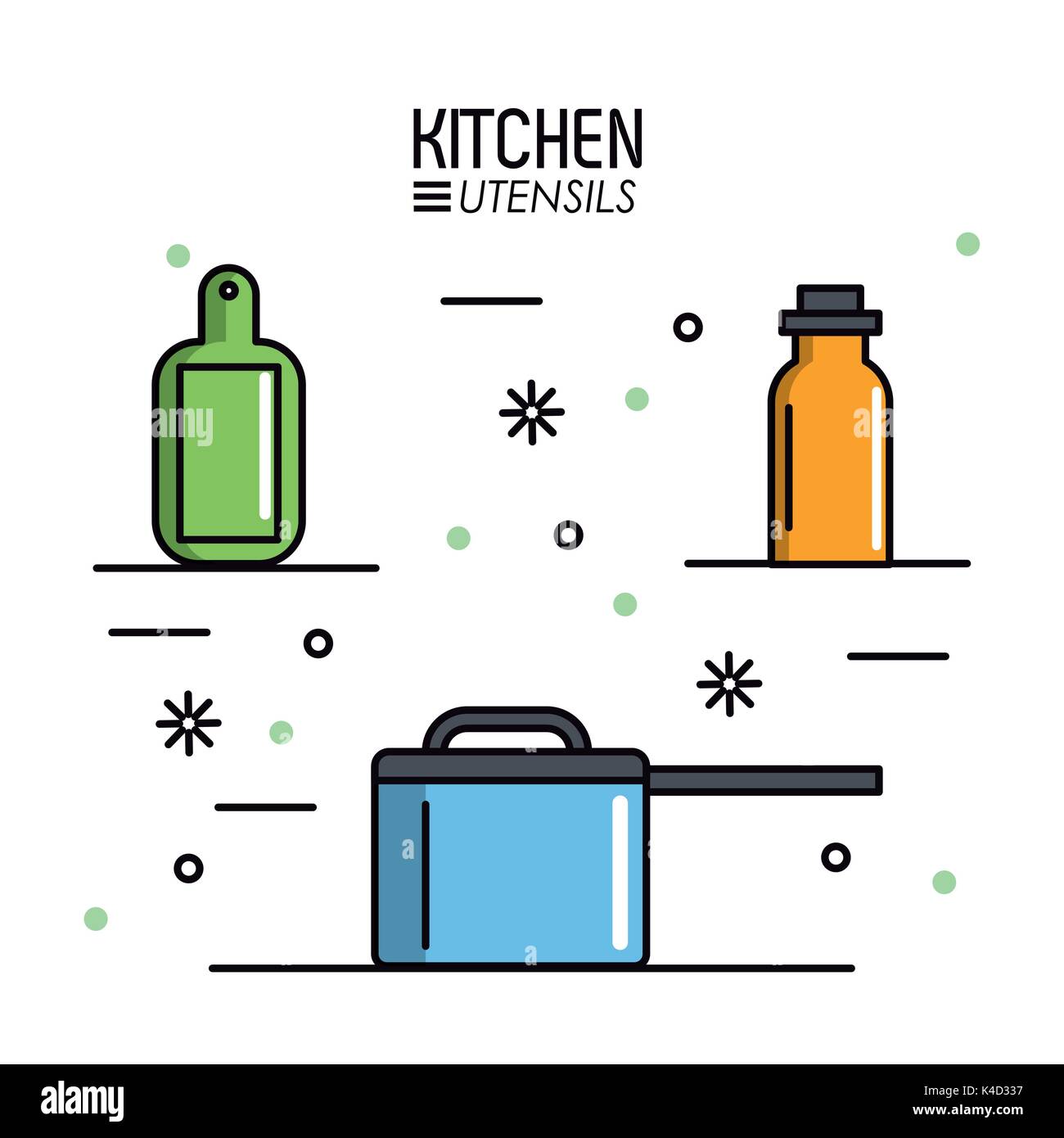 Kitchen utensils infographic Stock Vector Image & Art - Alamy