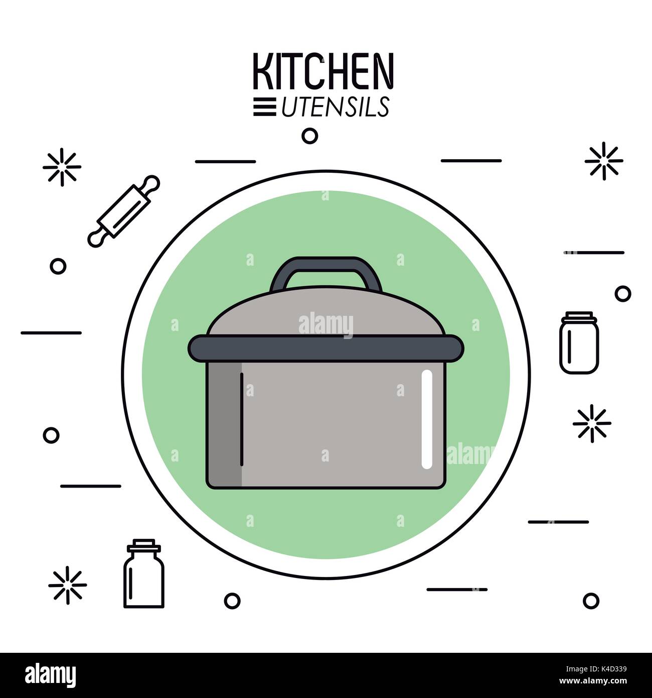 Kitchen utensils infographic Stock Vector Image & Art - Alamy