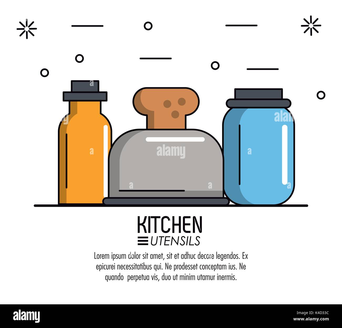 Kitchen utensils infographic Stock Vector Image & Art - Alamy