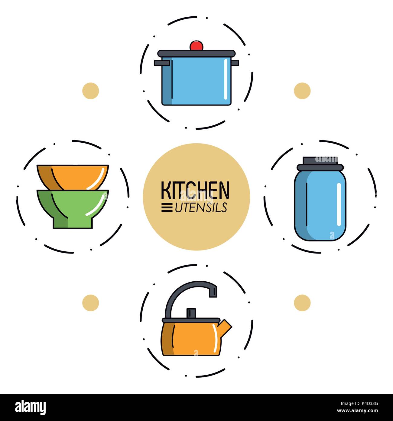Kitchen utensils infographic Stock Vector Image & Art - Alamy