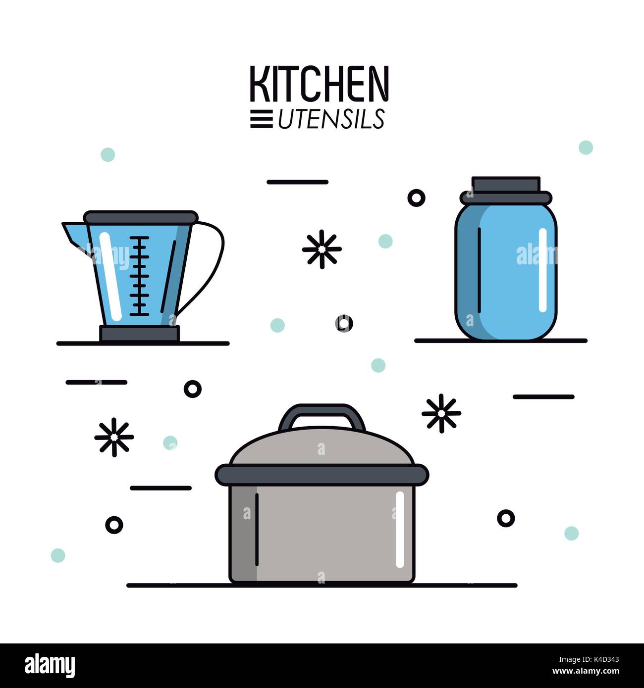 Kitchen utensils infographic Stock Vector Image & Art - Alamy