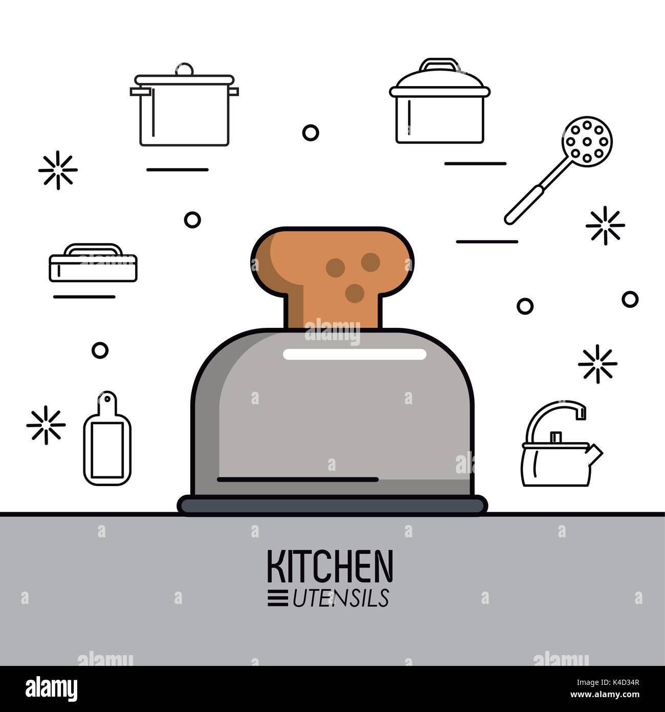 Kitchen utensils infographic Stock Vector Image & Art - Alamy