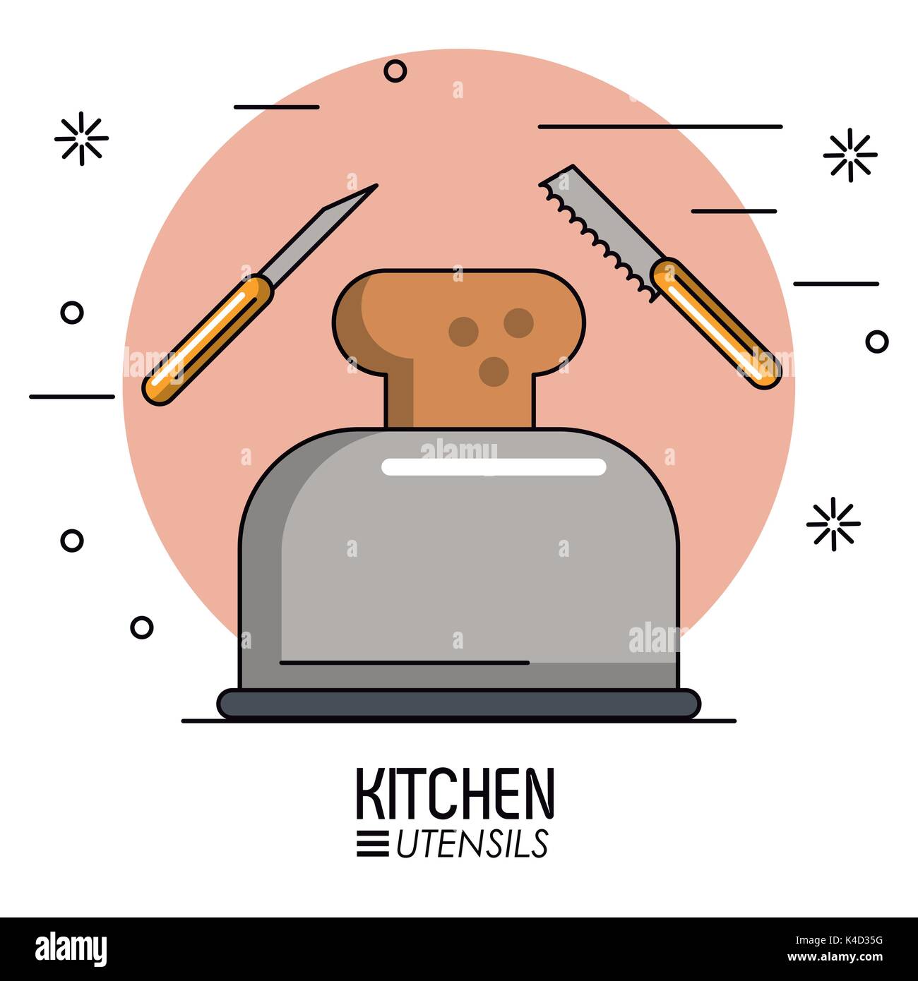 Kitchen utensils infographic Stock Vector Image & Art - Alamy