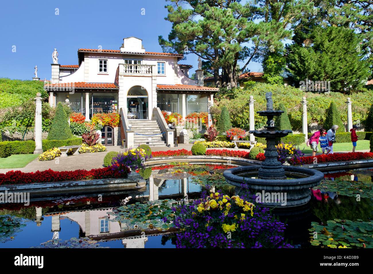 The stunning Italian Garden at Compton Acres Stock Photo - Alamy