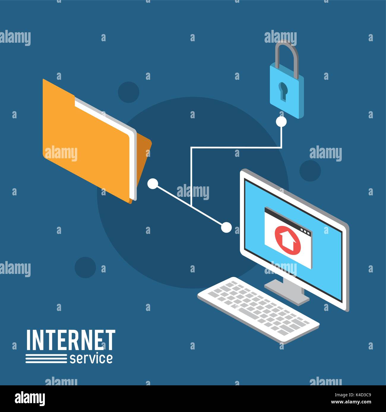 Internet service infographic Stock Vector Image & Art - Alamy
