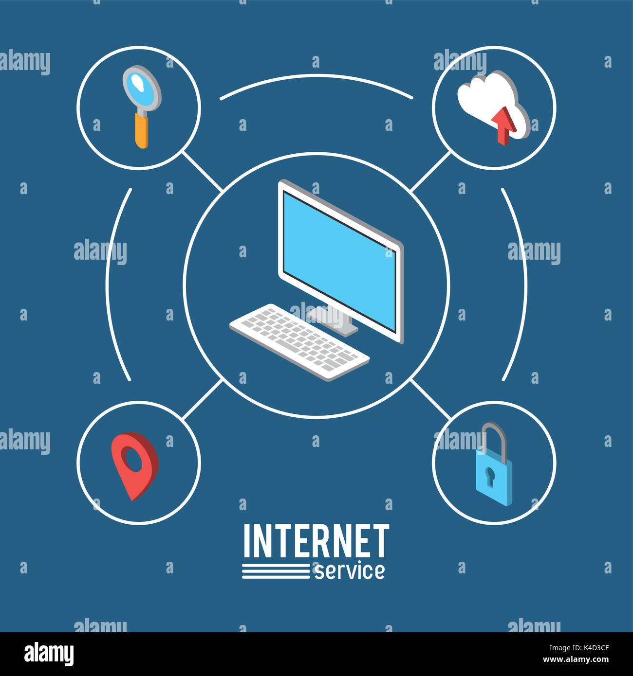 Internet service infographic Stock Vector Image & Art - Alamy