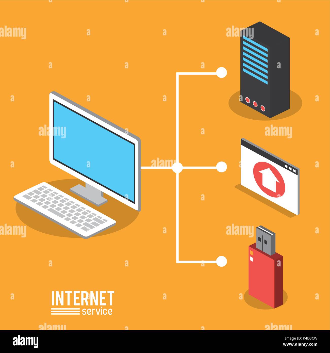 Internet service infographic Stock Vector Image & Art - Alamy