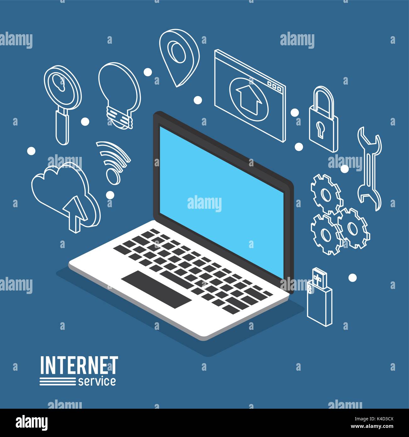 Internet service infographic Stock Vector Image & Art - Alamy