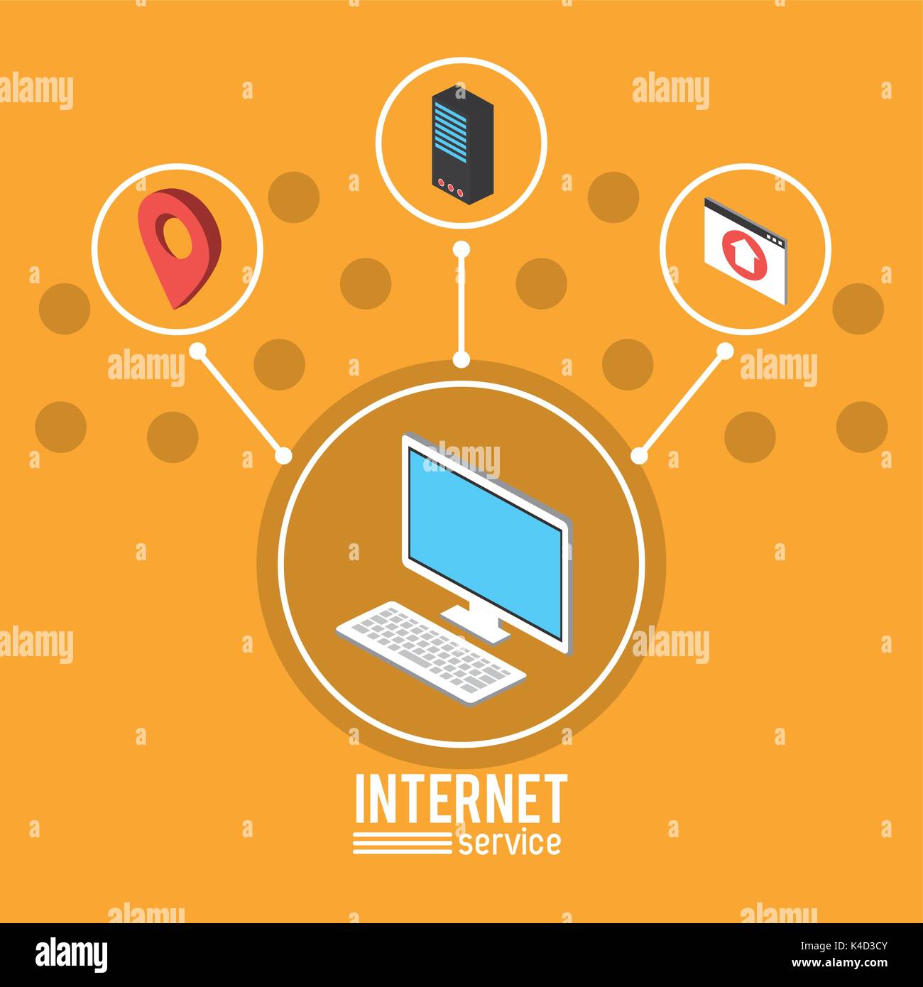 Internet service infographic Stock Vector Image & Art - Alamy