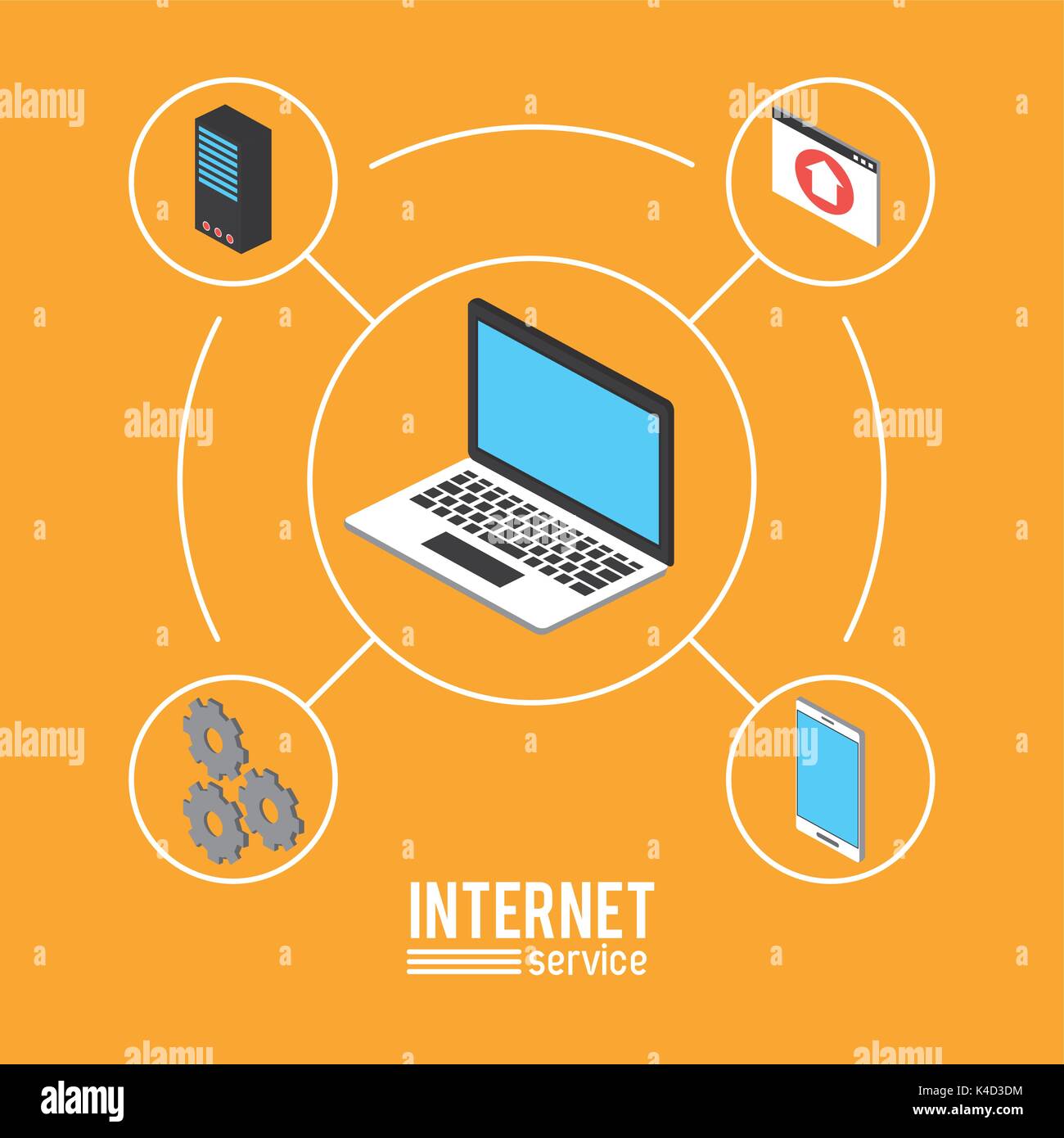 Internet service infographic Stock Vector Image & Art - Alamy