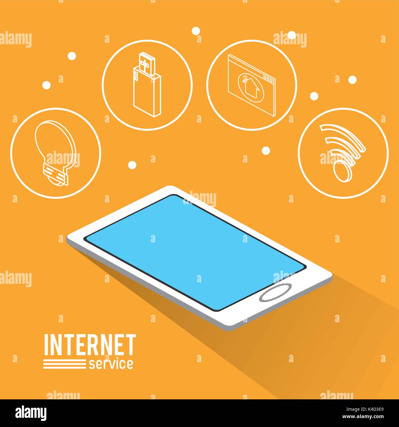 Internet service infographic Stock Vector Image & Art - Alamy