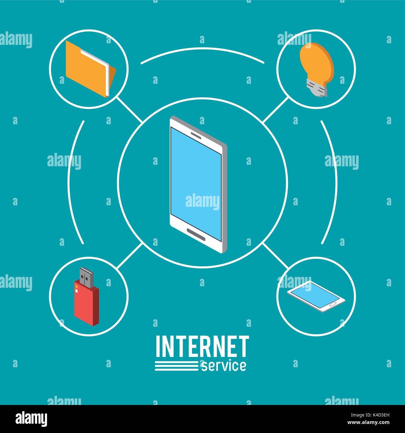 Internet service infographic Stock Vector Image & Art - Alamy