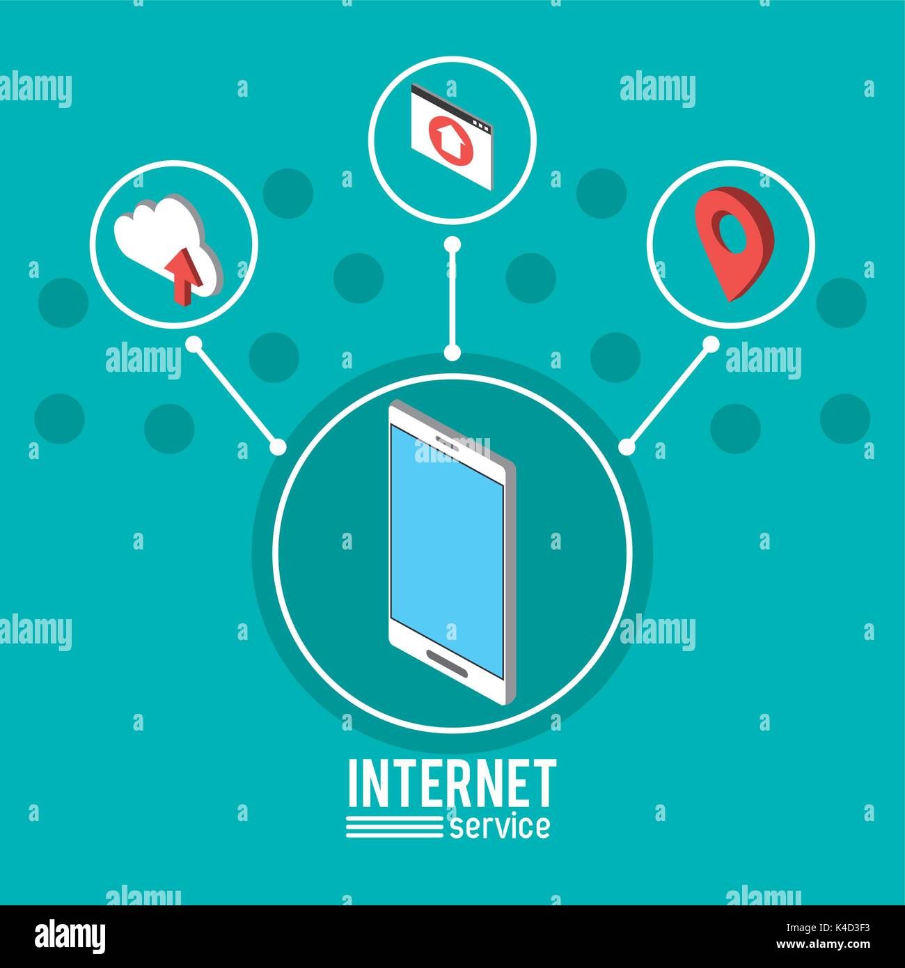 Internet service infographic Stock Vector Image & Art - Alamy