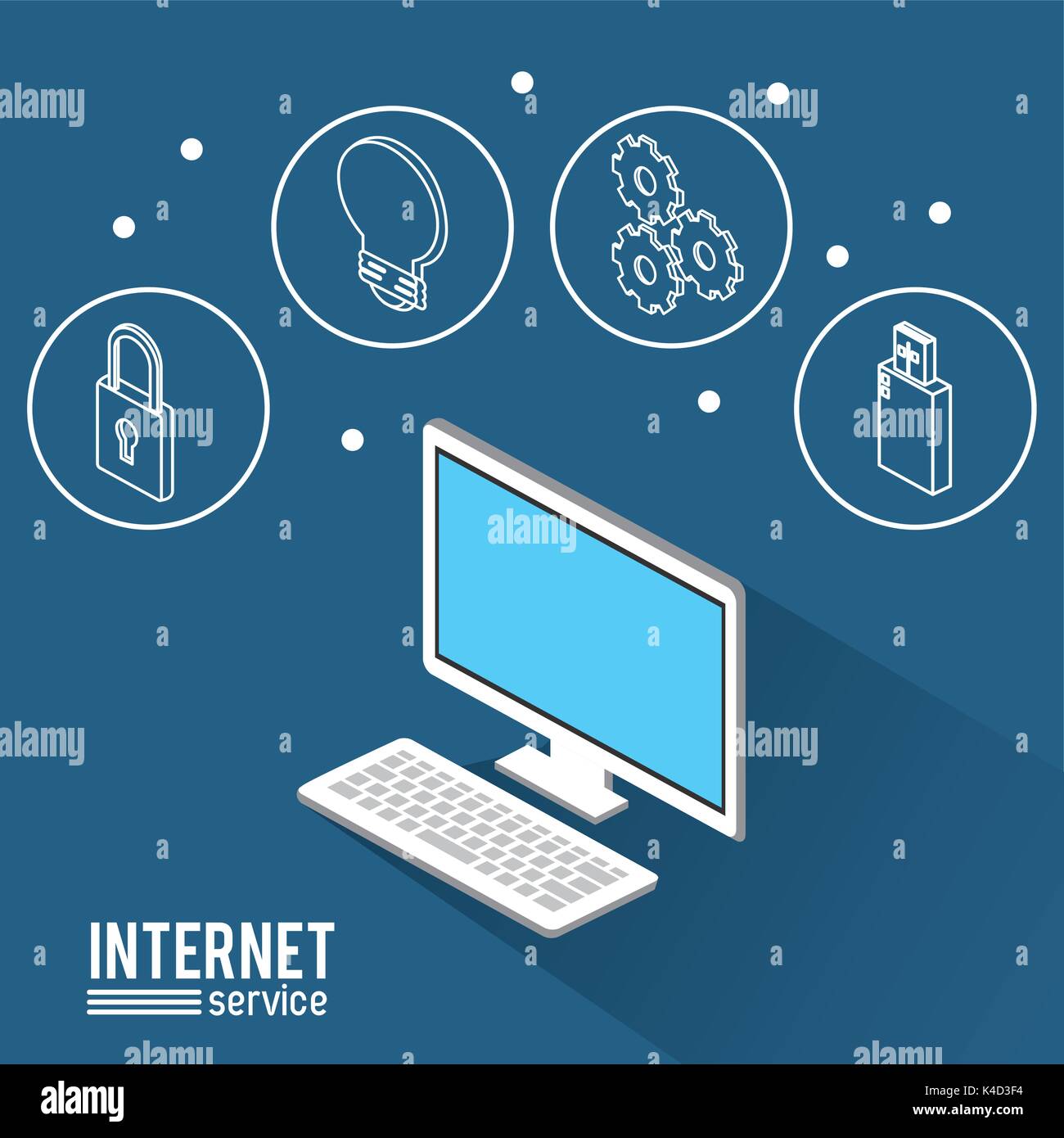 Internet service infographic Stock Vector Image & Art - Alamy