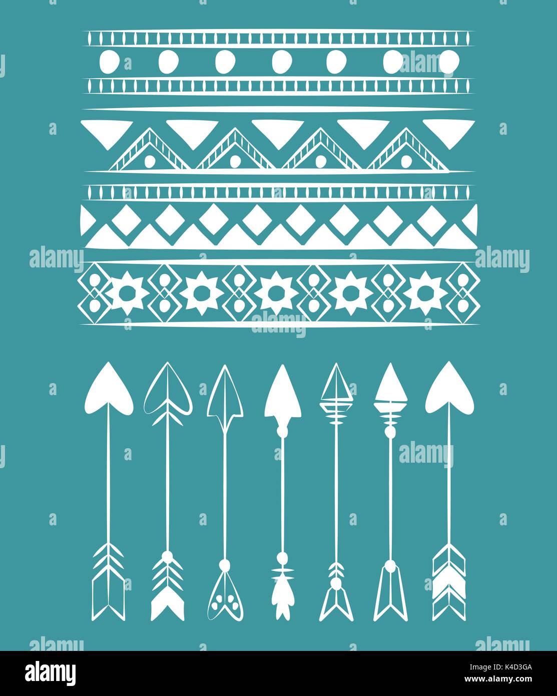 Decorative boho pattern background Stock Vector Image & Art - Alamy