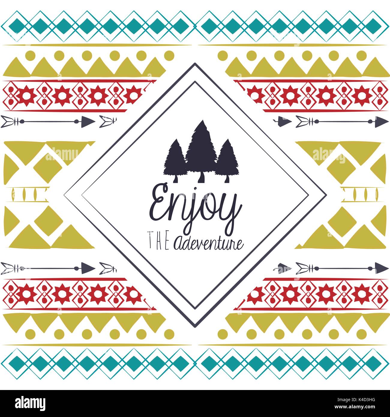 Decorative boho pattern background Stock Vector Image & Art - Alamy