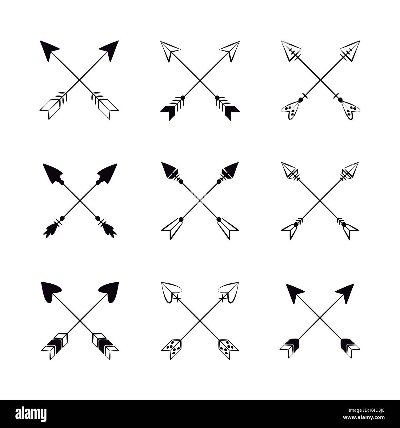 Bow bows arrow arrows Stock Vector Images - Alamy