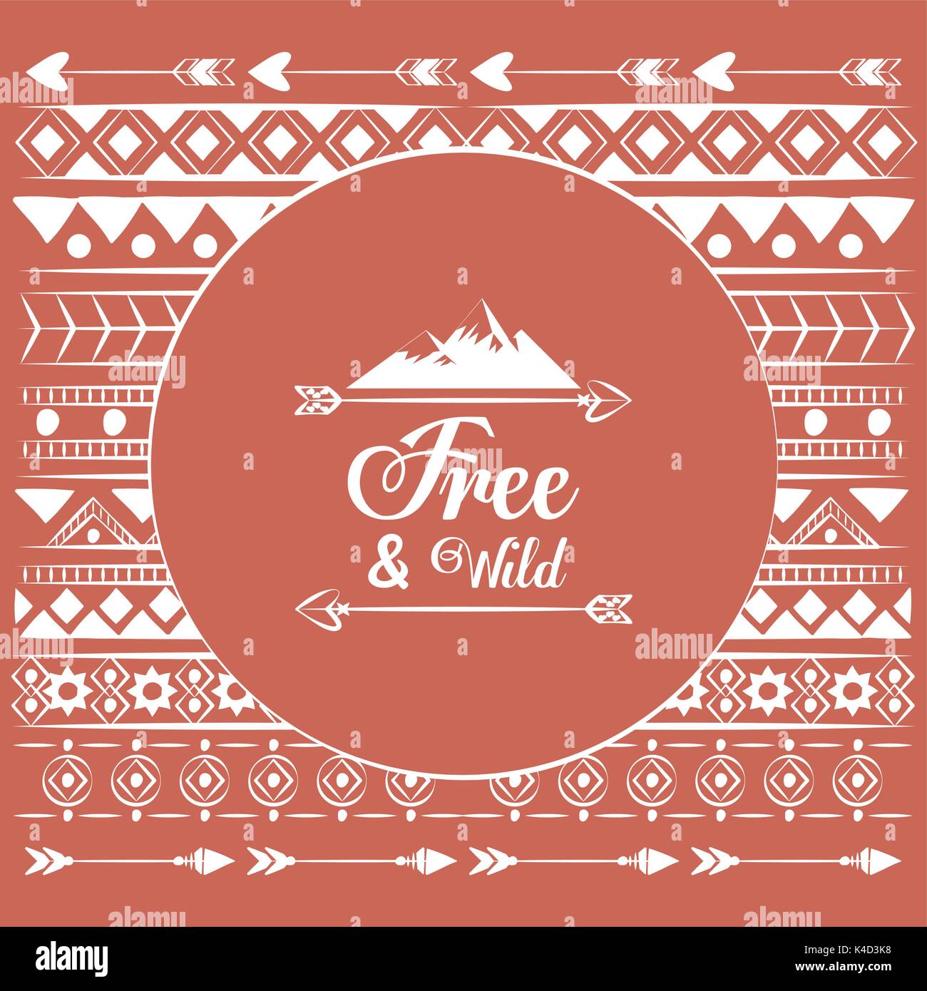 Decorative boho pattern background Stock Vector Image & Art - Alamy