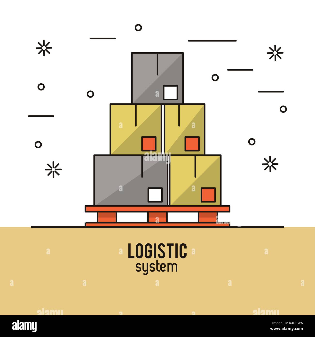 Logistic and delivery system infographic Stock Vector Image & Art - Alamy