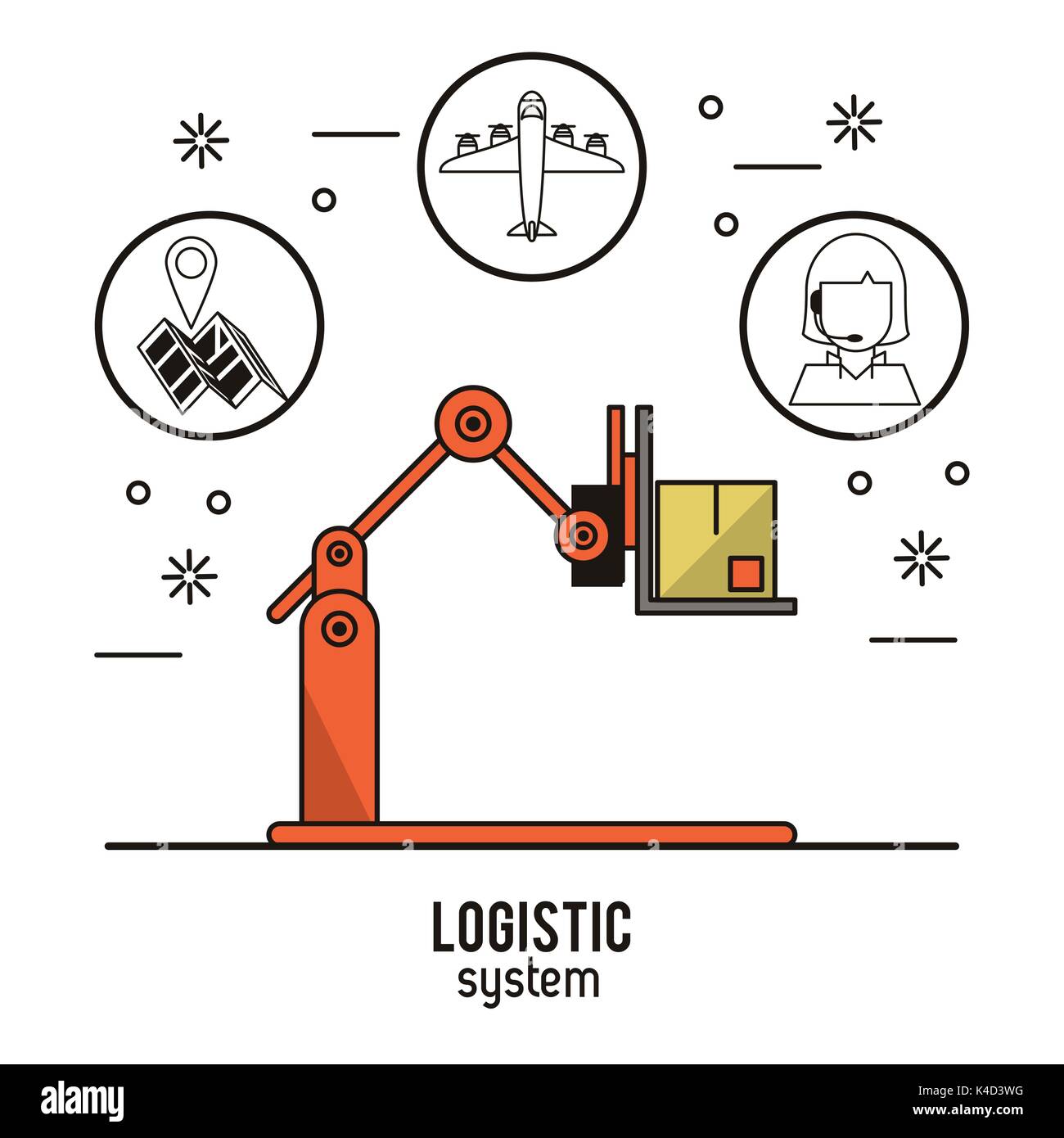 Arm crane Cut Out Stock Images & Pictures - Alamy