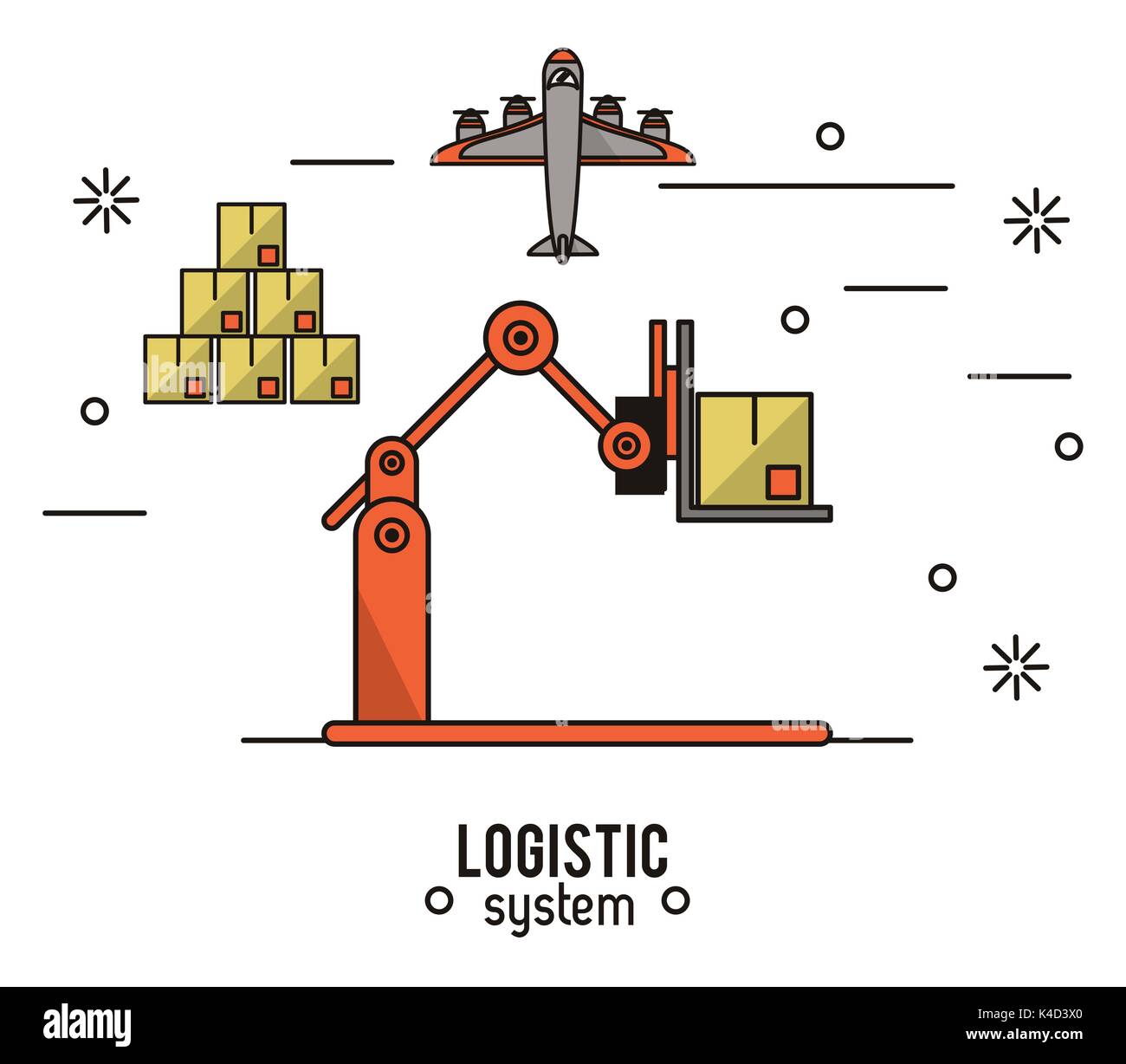 Logistic and delivery system infographic Stock Vector Image & Art - Alamy