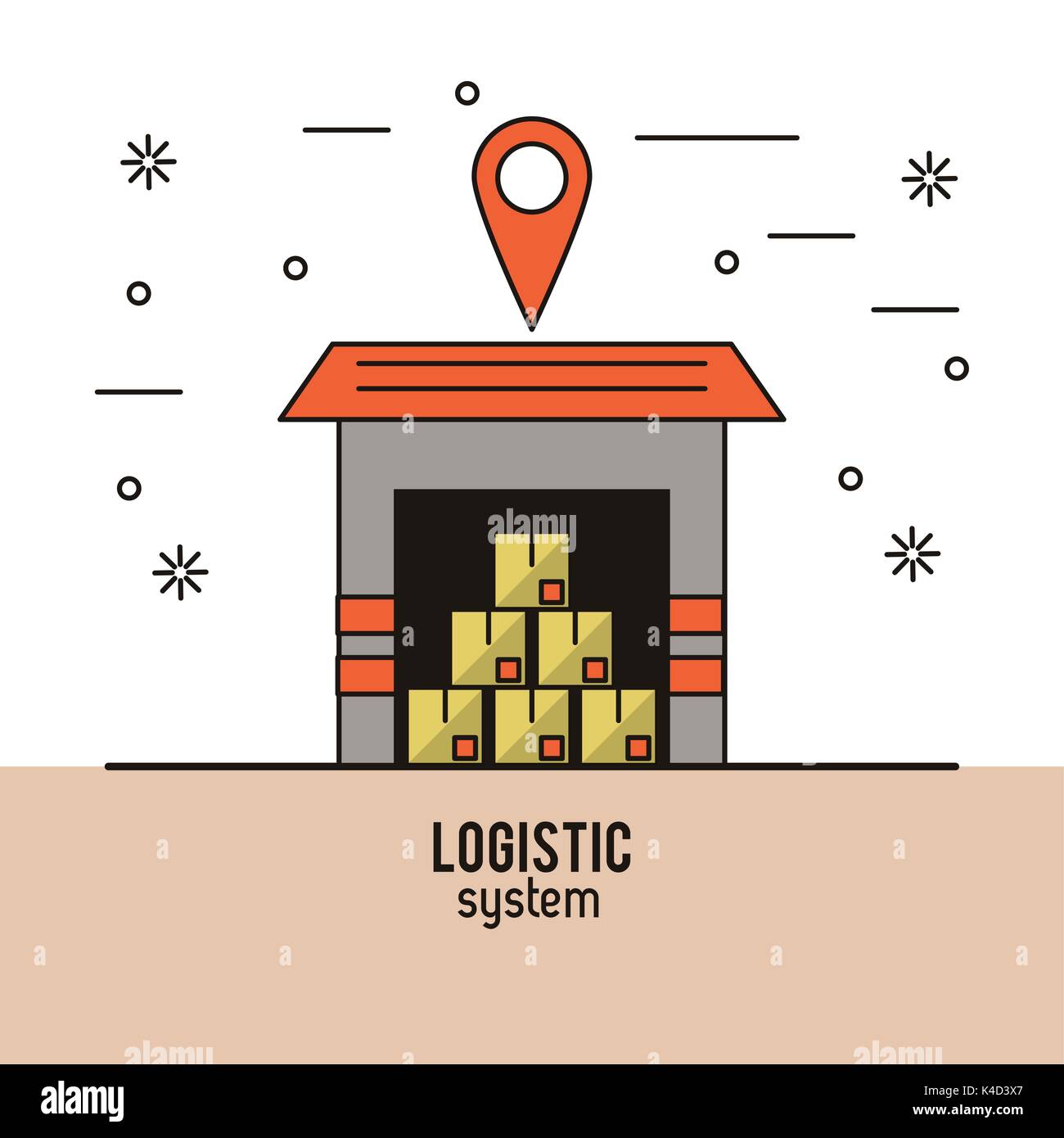 Logistic and delivery system infographic Stock Vector Image & Art - Alamy