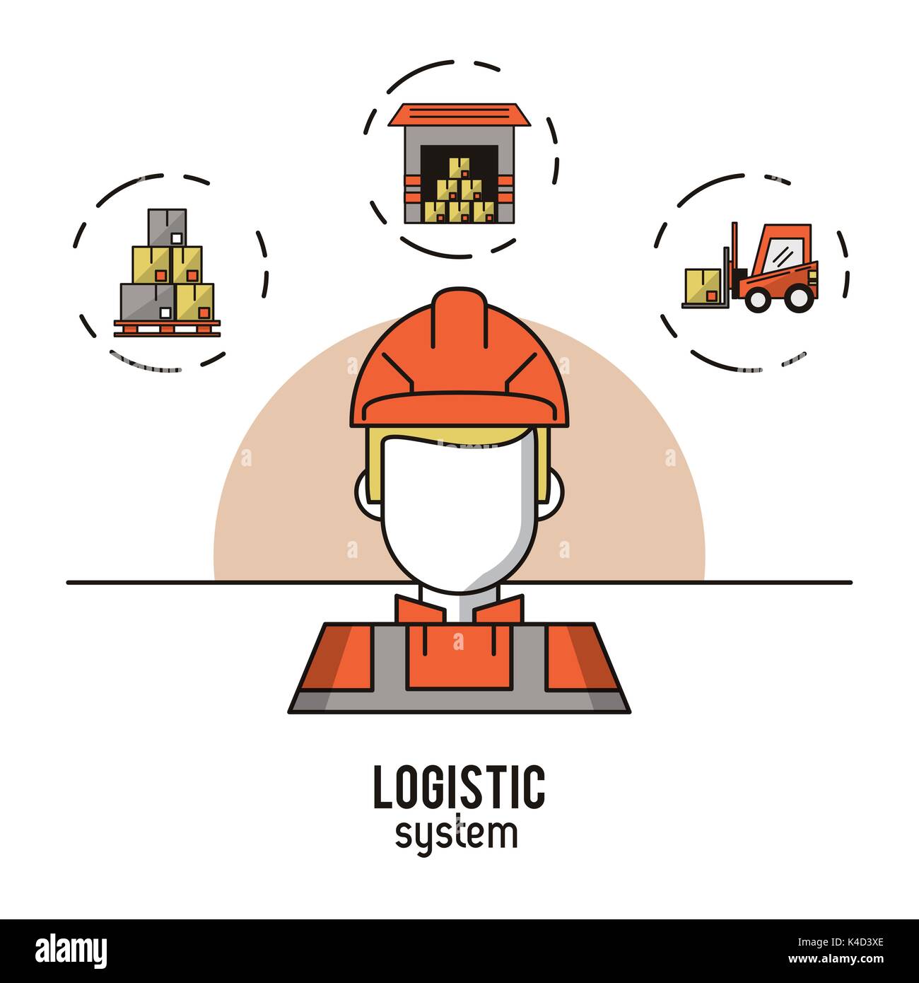 Logistic and delivery system infographic Stock Vector Image & Art - Alamy