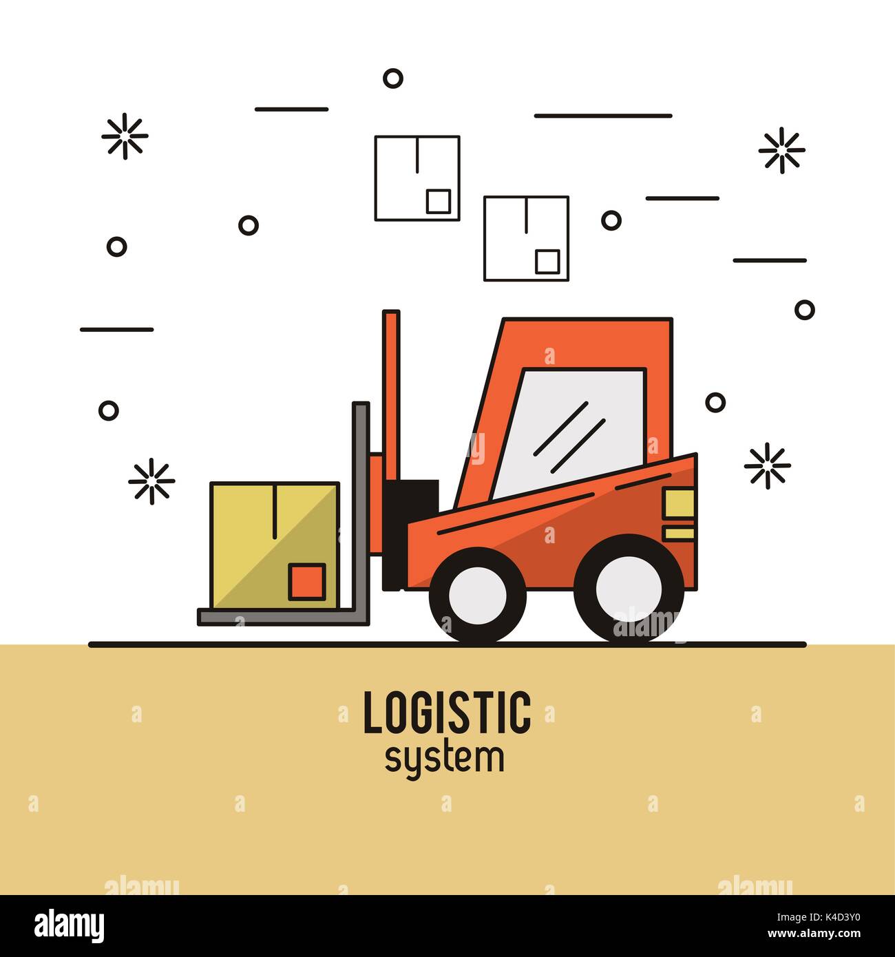 Logistic and delivery system infographic Stock Vector Image & Art - Alamy