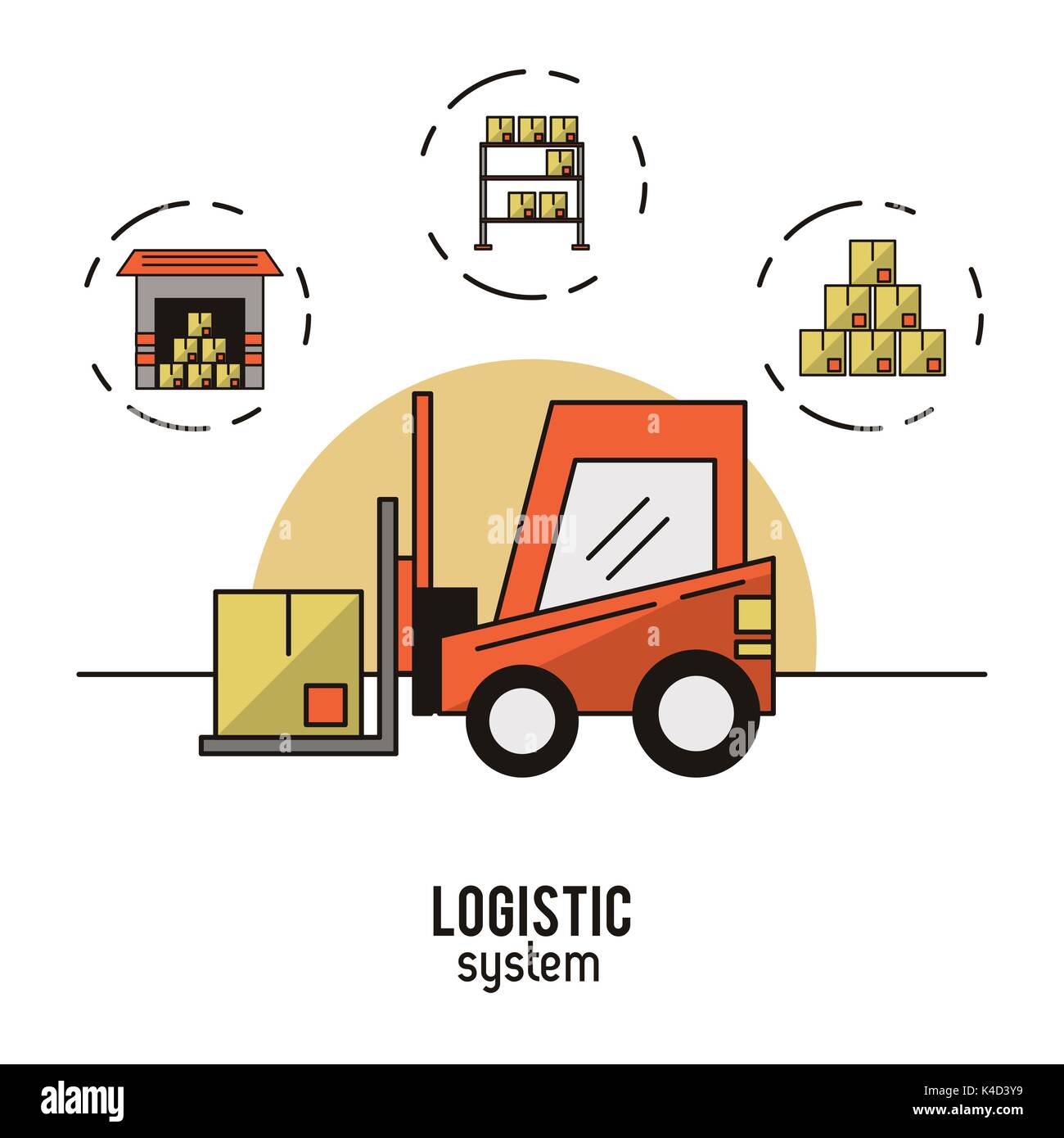 Logistic and delivery system infographic Stock Vector Image & Art - Alamy