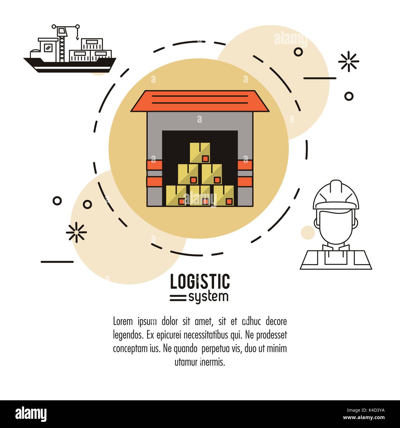 The ship transportation system Cut Out Stock Images & Pictures - Alamy