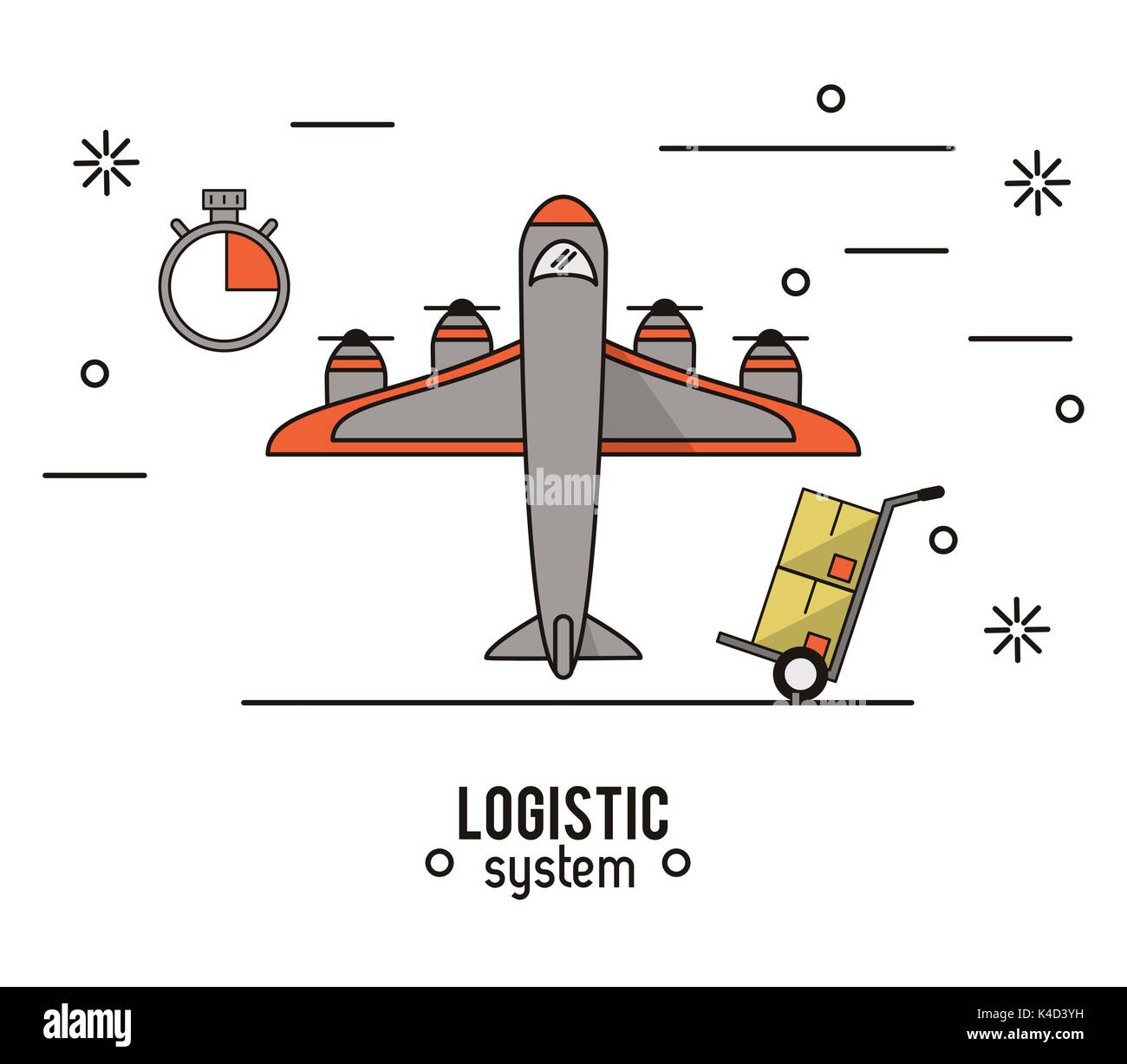 Logistic and delivery system infographic Stock Vector Image & Art - Alamy
