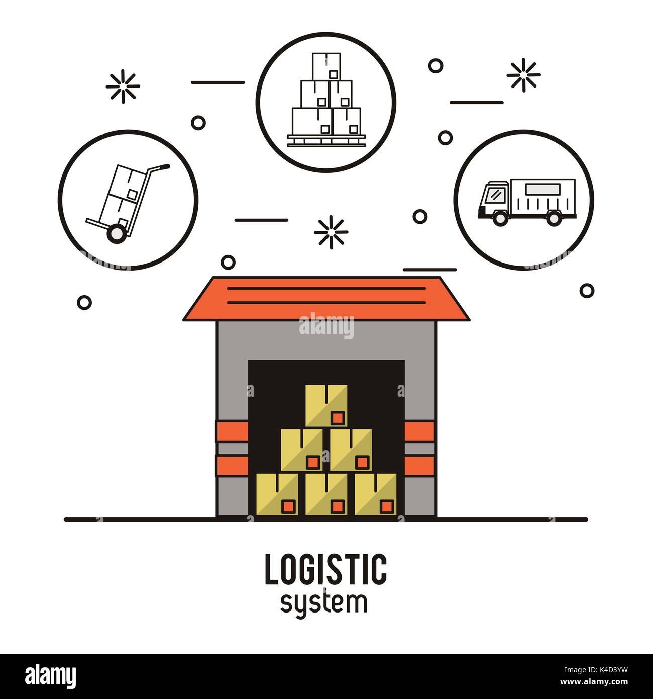 Logistic and delivery system infographic Stock Vector Image & Art - Alamy