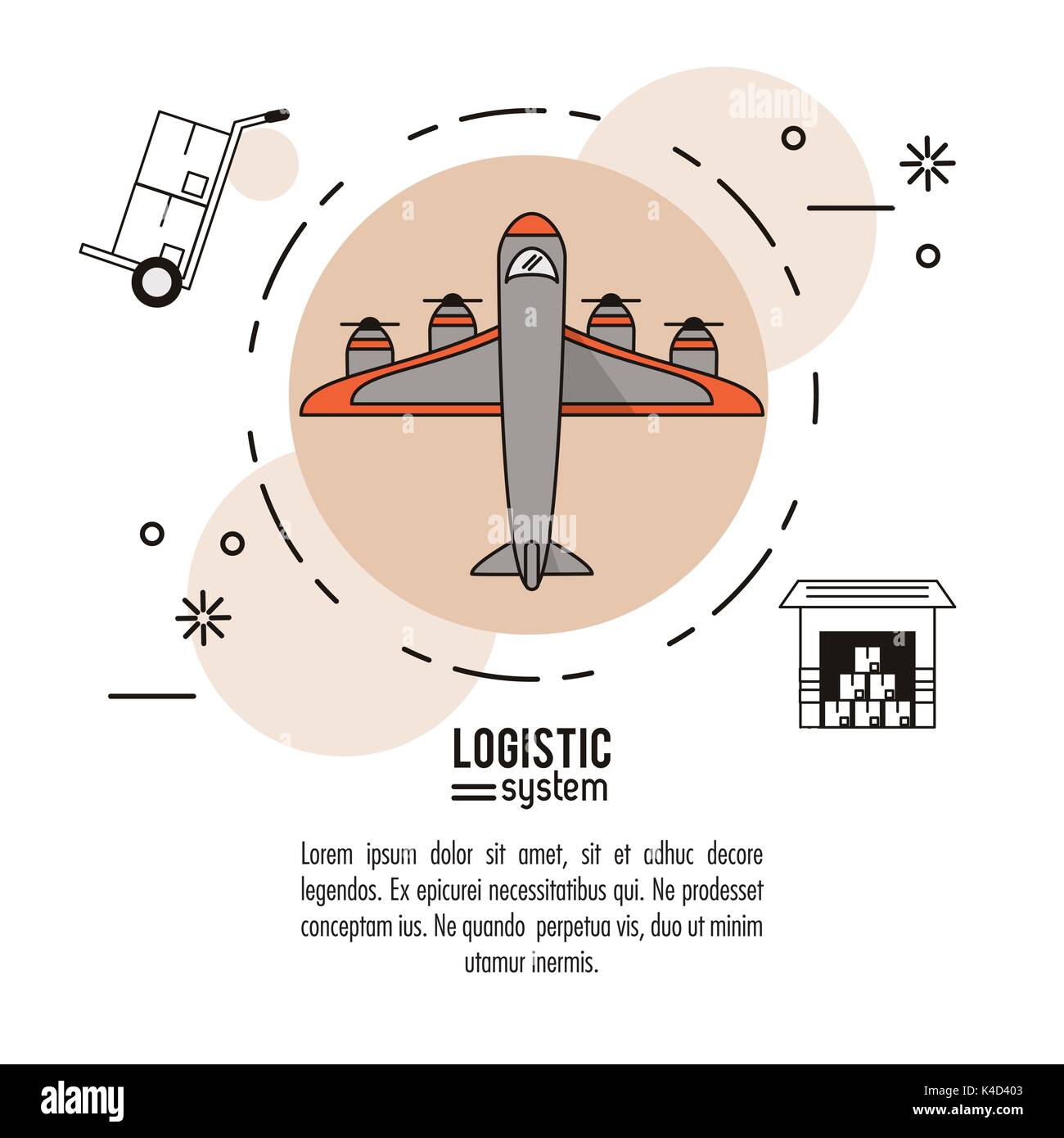 Logistic and delivery system infographic Stock Vector Image & Art - Alamy