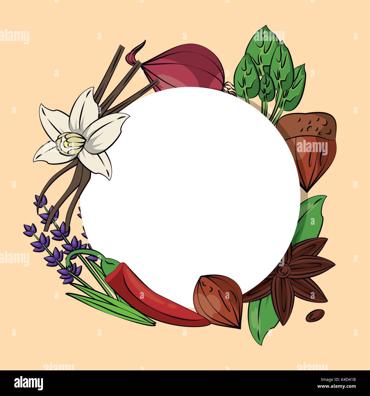 Set healing herbs on Stock Vector Images - Alamy