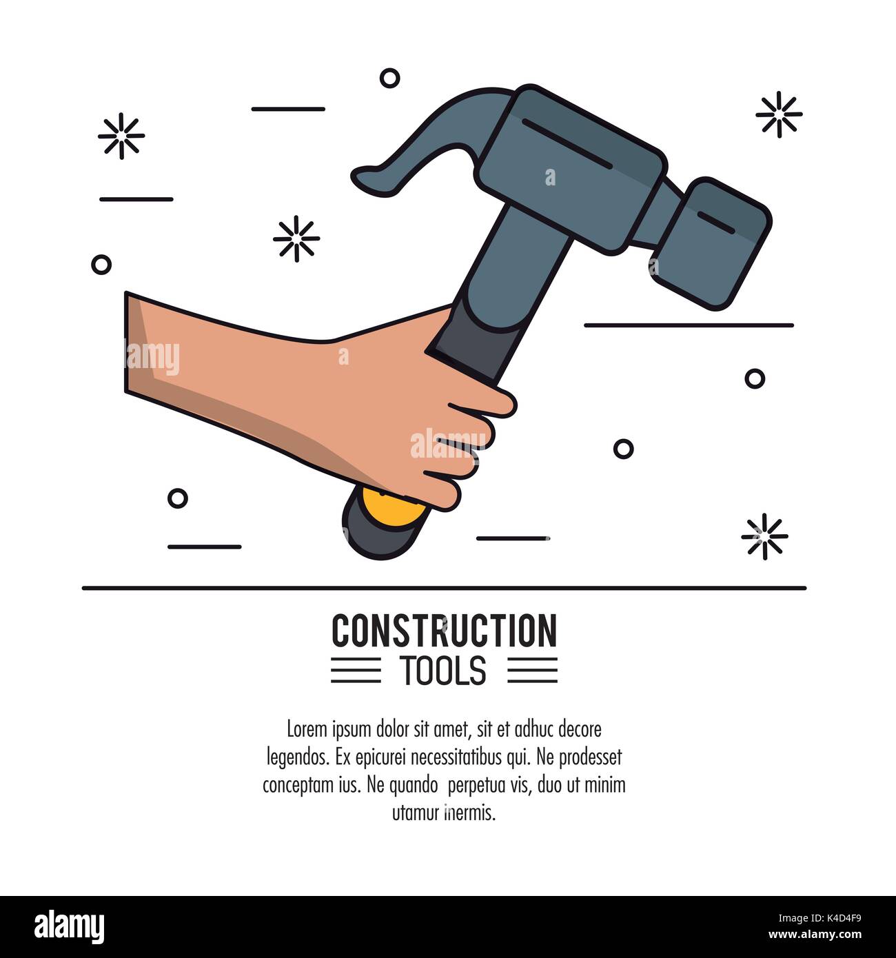 Carpentry tools infographic hi-res stock photography and images - Alamy