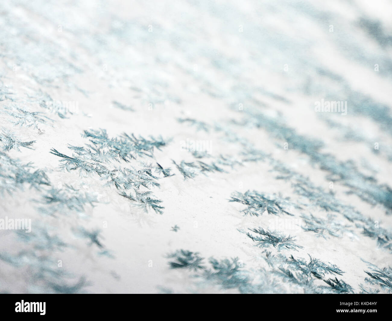 Ice Flowers, Ice Crystals, Frost Pattern Stock Photo - Alamy