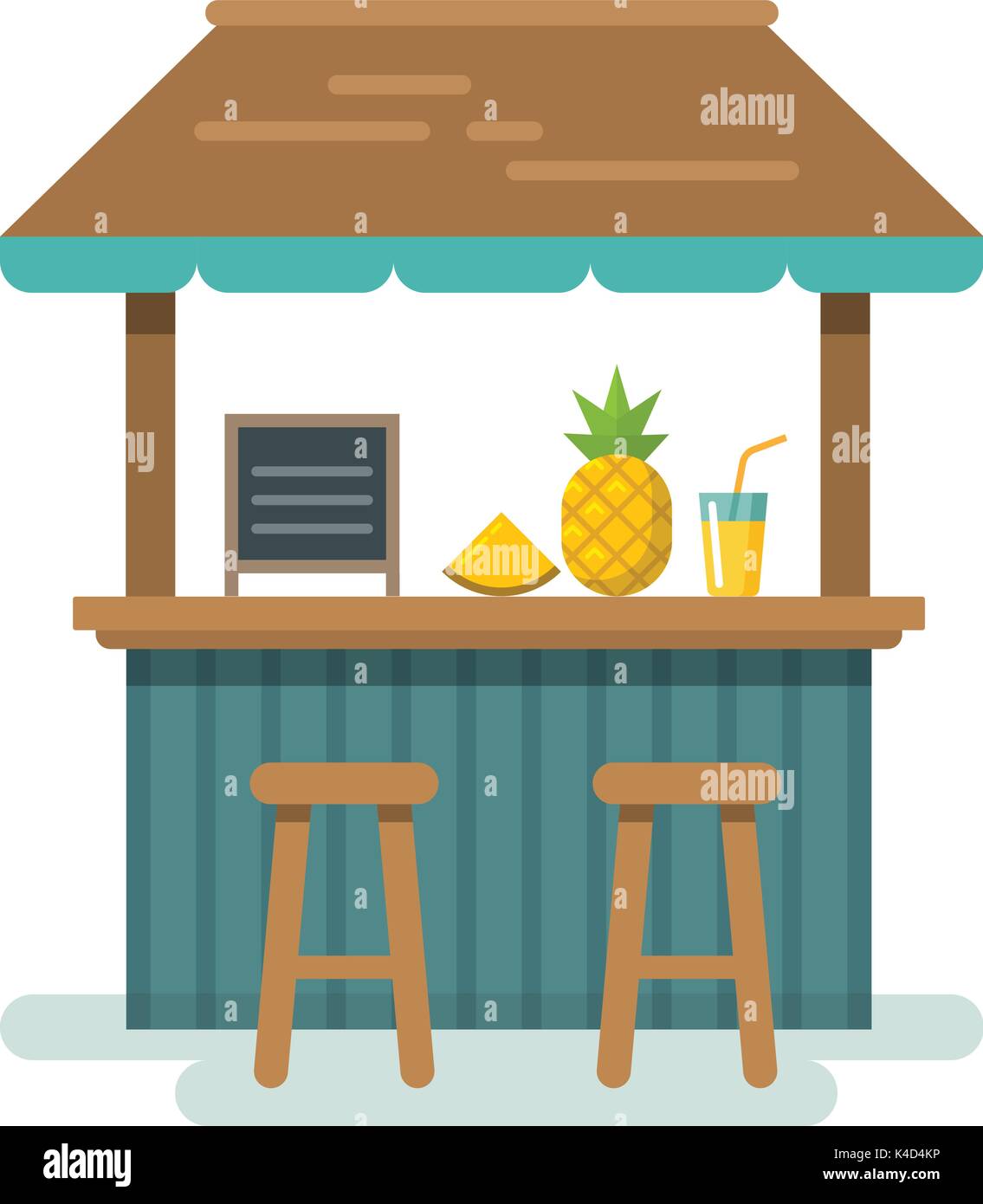 Beach bar counter Stock Vector Images - Alamy