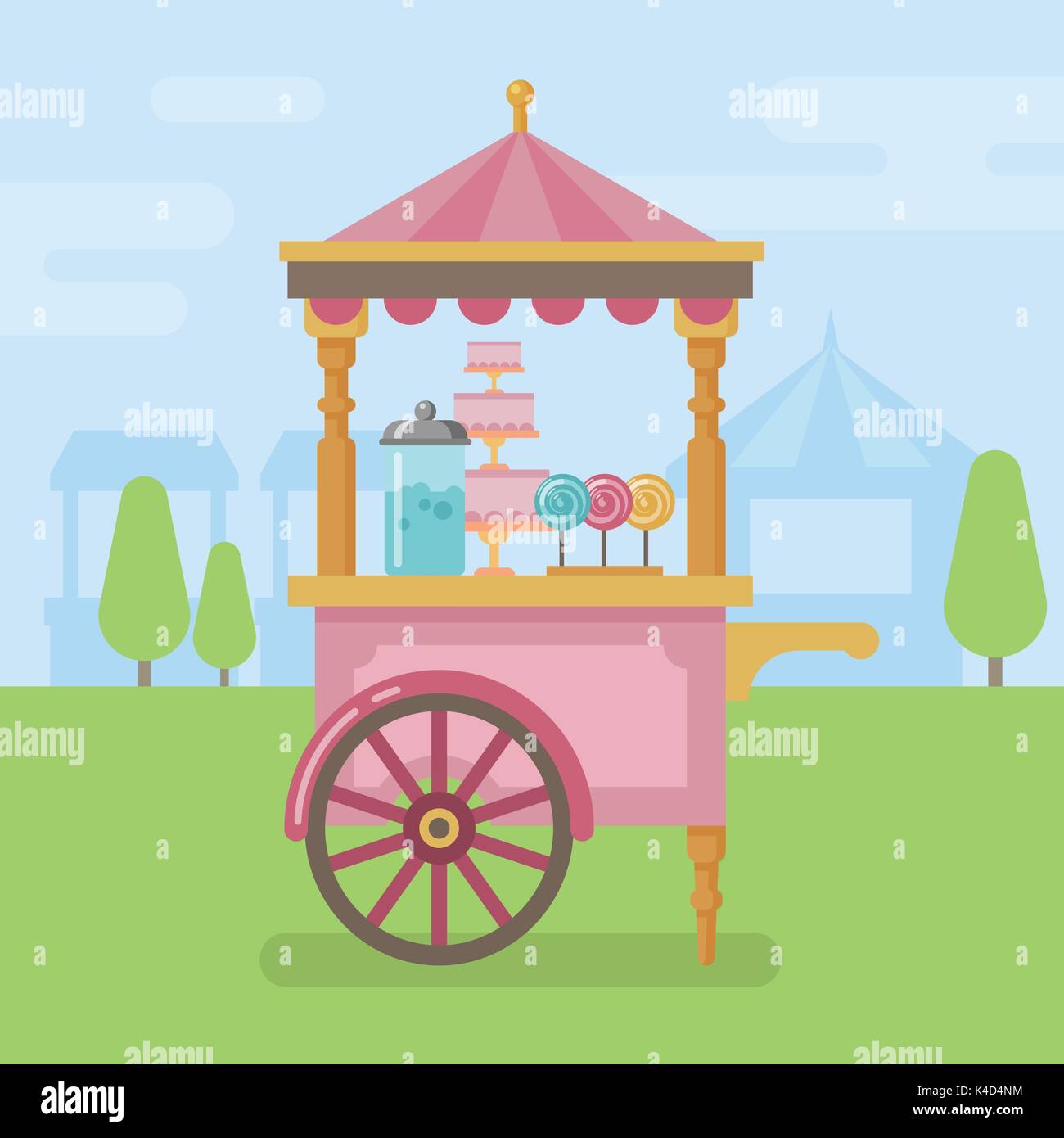 Vintage candy Stock Vector Images - Alamy