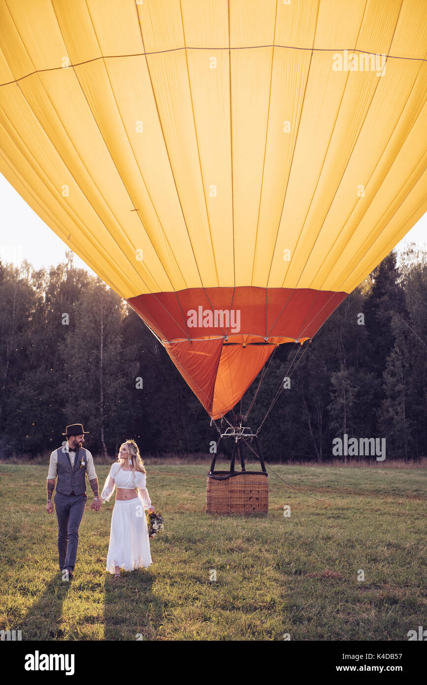 Boho Bride And Groom High Resolution Stock Photography and Images - Alamy