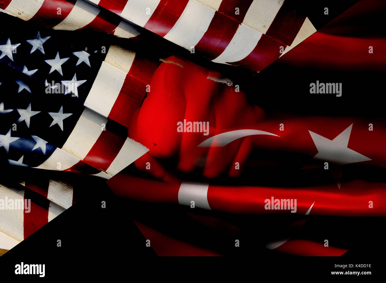 Turkish and american flag hi-res stock photography and images - Alamy