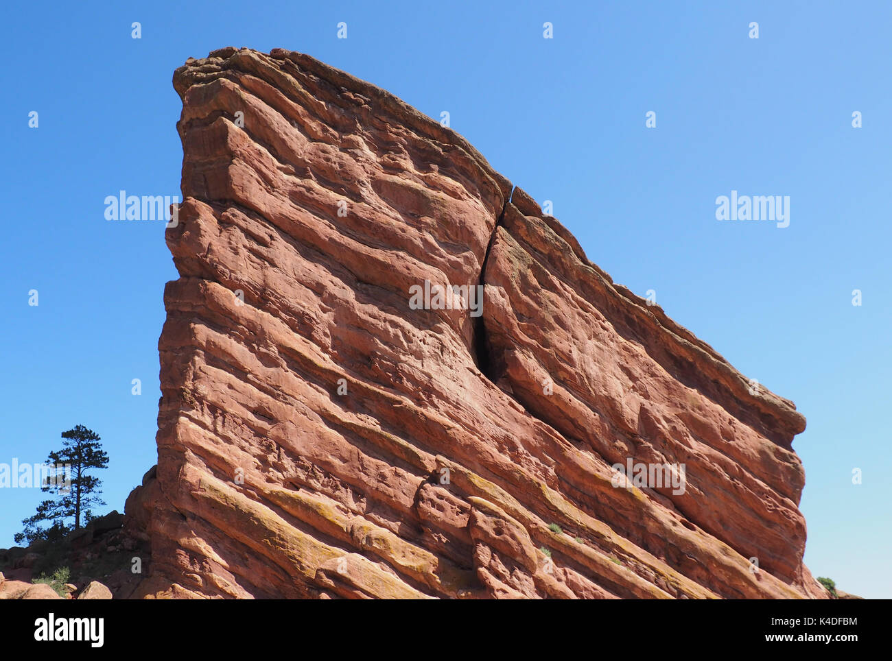 Natural red rock sandstone formations in Morrison Colorado Stock Photo ...