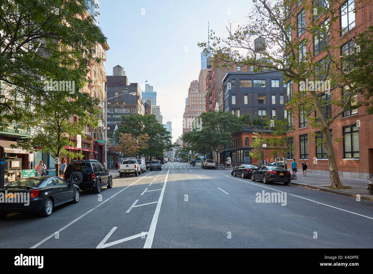 Empty City Street Morning