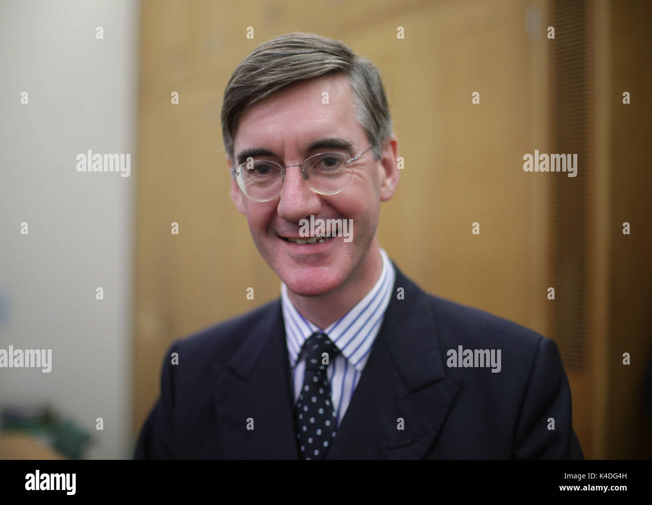 Jacob Rees-Mogg MP during a Conservative Voice meeting, in the ...