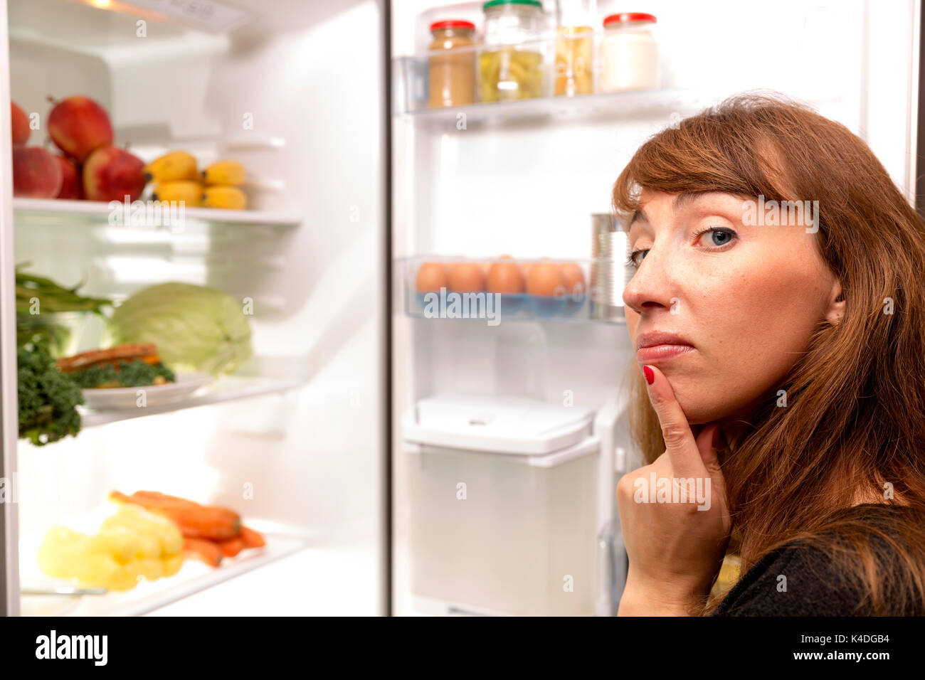 Looking In Fridge High Resolution Stock Photography and Images - Alamy