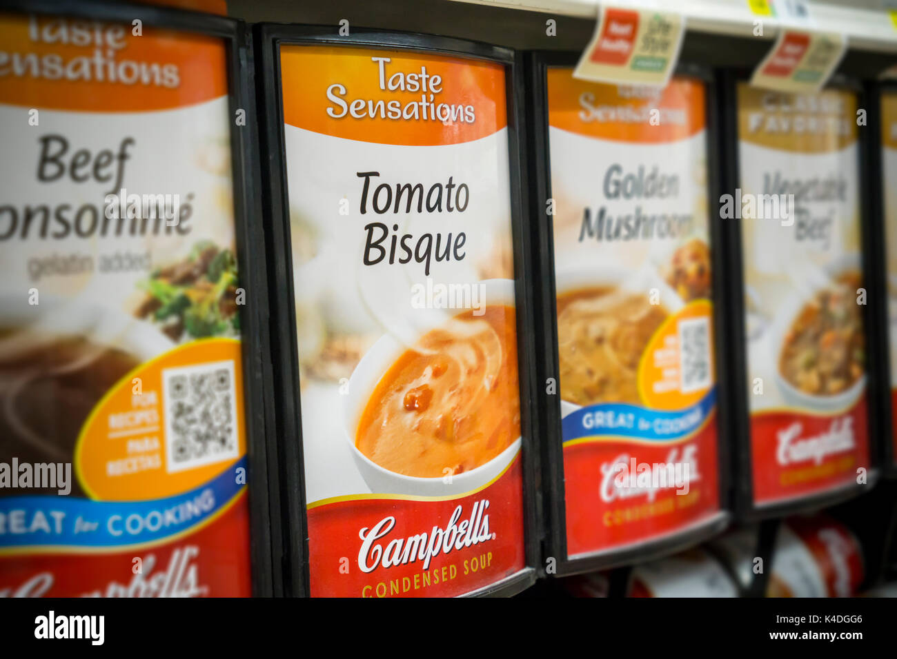Campbell's Soup display in a supermarket in New York on Wednesday ...
