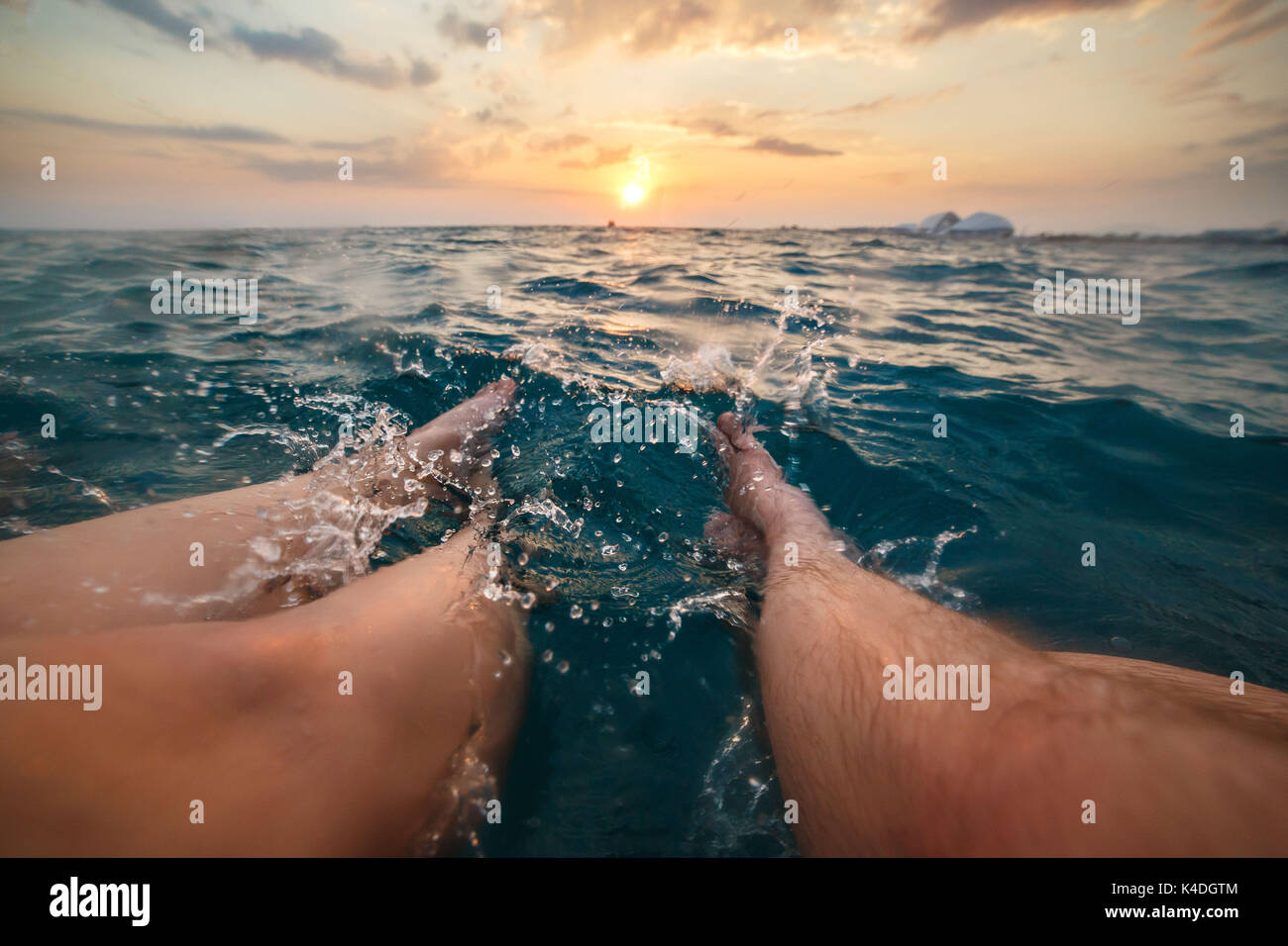 Splashing foot hi-res stock photography and images - Alamy